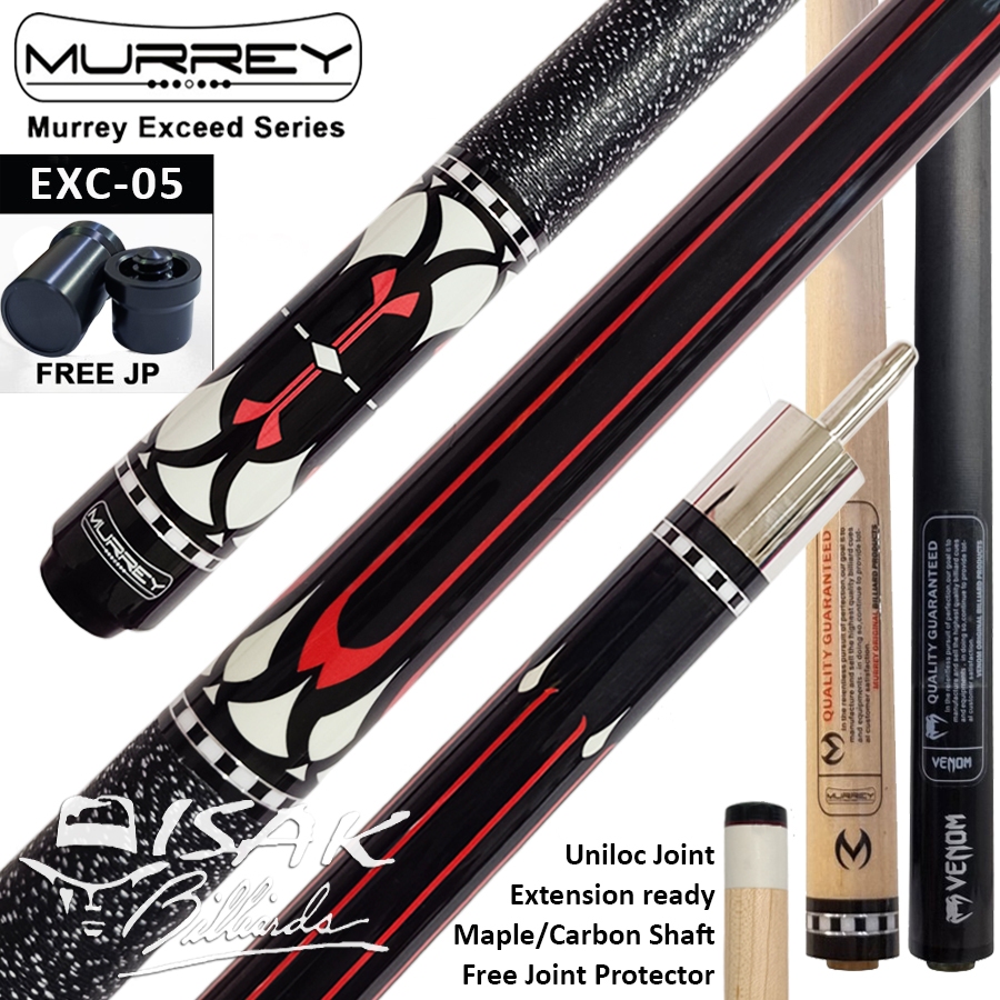 Jual Murrey Exceed EXC-05 Cue - Uniloc Maple Extension Bumper Stick ...