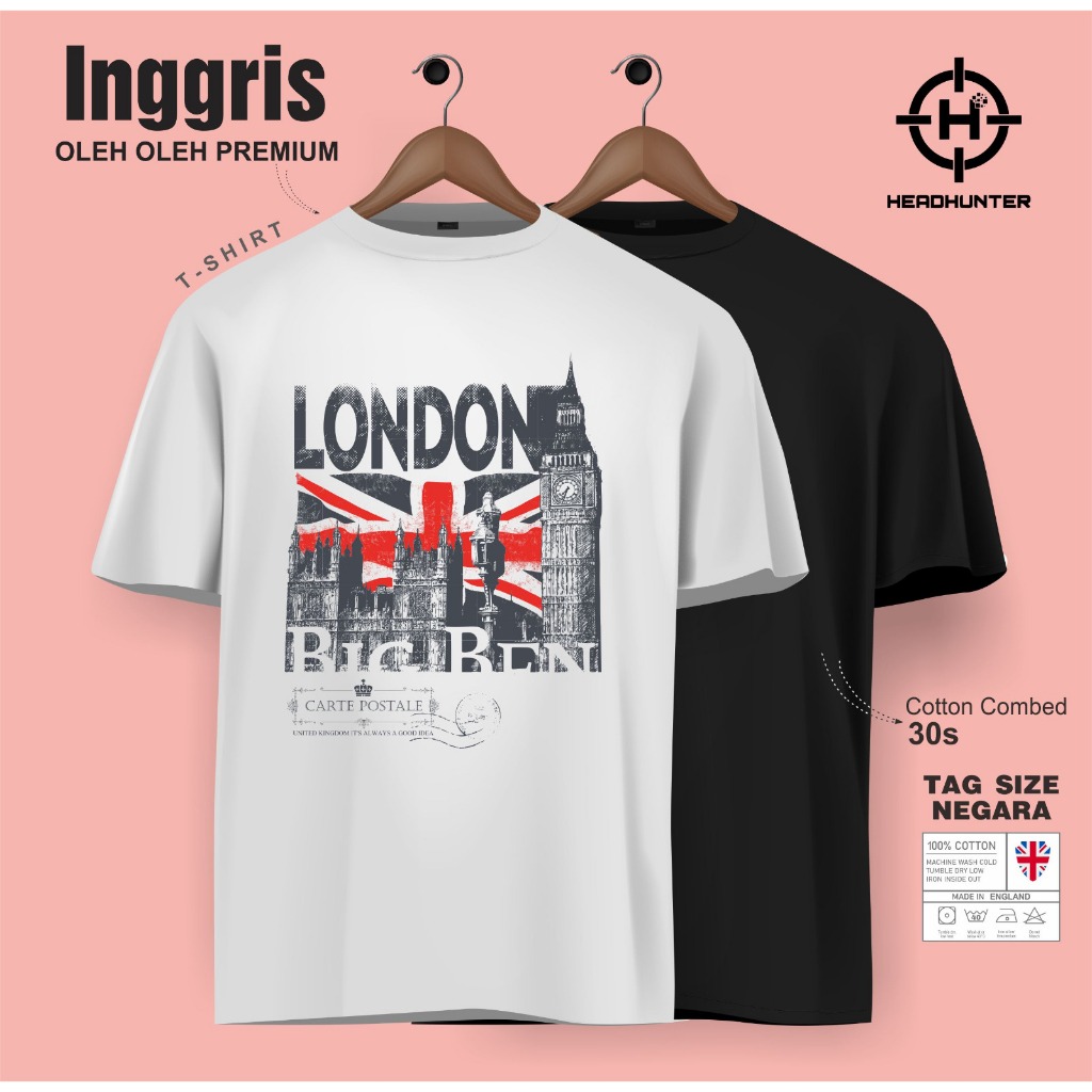 Jual BAJU KAOS OLEH OLEH INGGRIS ENGLAND PAKAI TAG NEGARA ASAL BAHAN ...