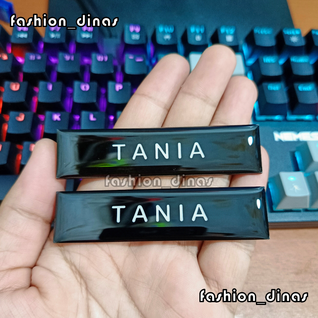 Jual Nama Dada ASN Grafir Hitam Lapis Resin Name tag Kantor | Shopee ...