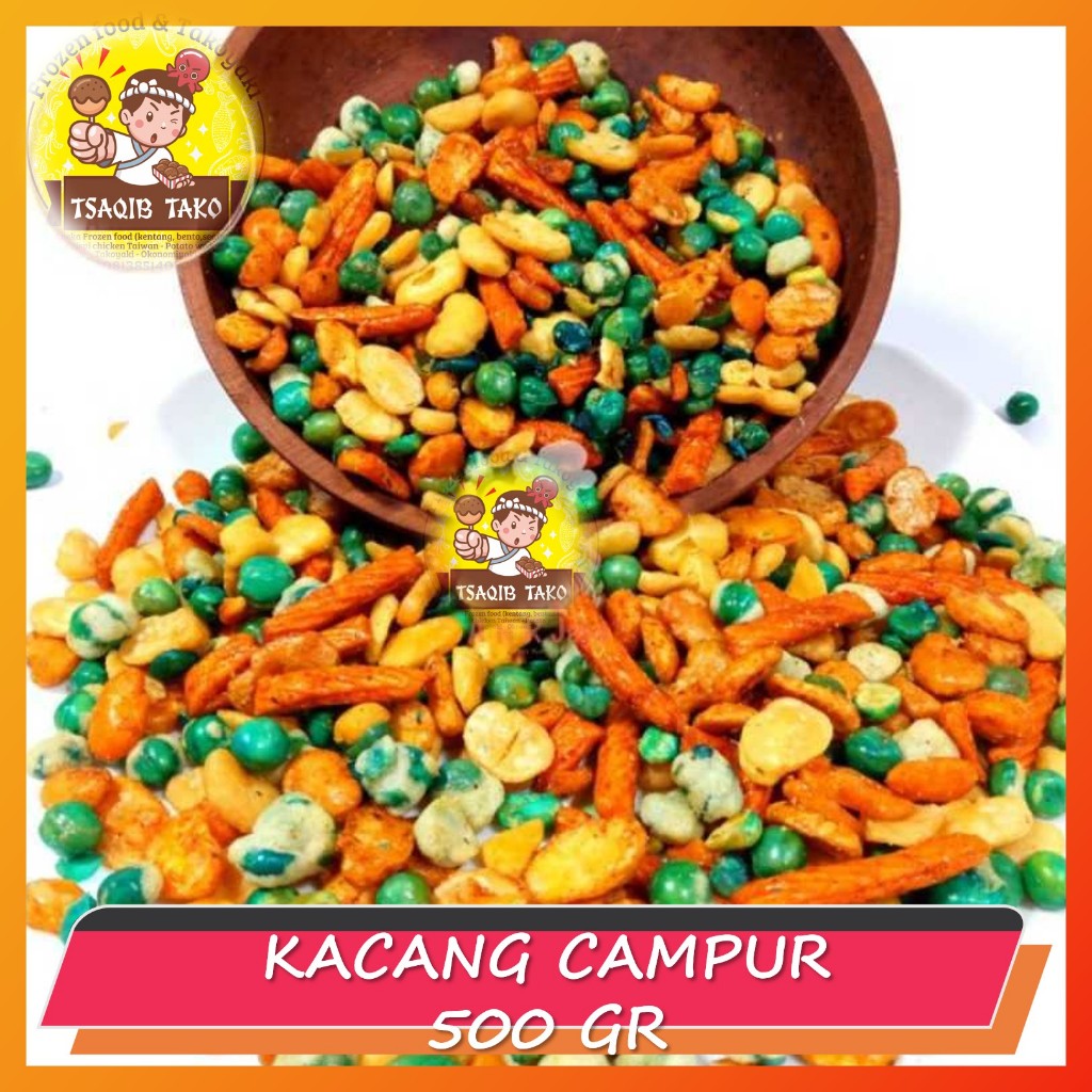 Jual KACANG MIX / KACANG CAMPUR 5 MACAM RASA / MIX NUT 500 GR | Shopee ...