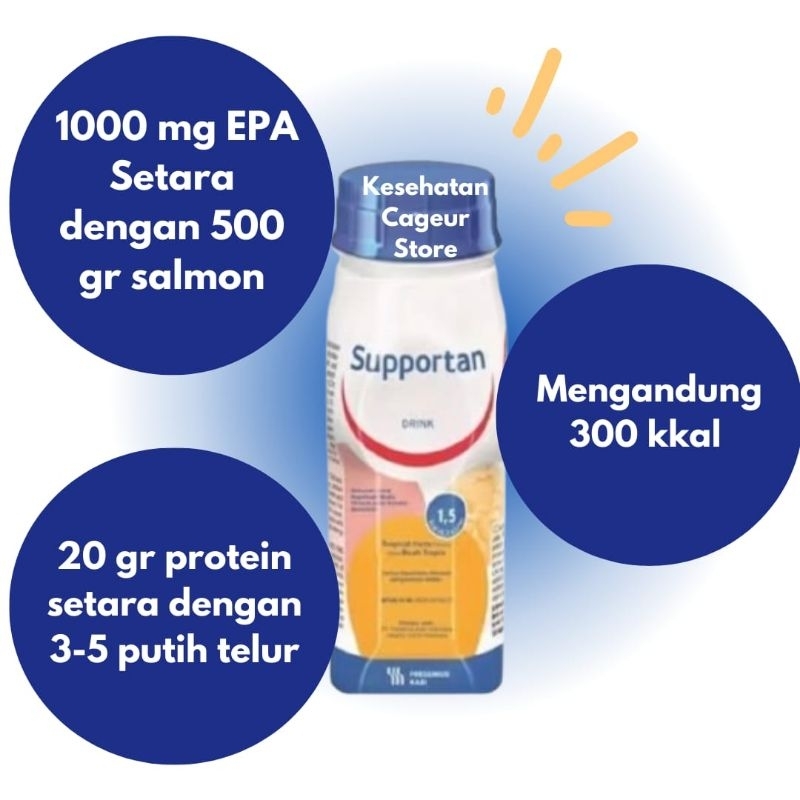 Jual Supportan 200 ml rasa tropical fruits susu bernutrisi dan ...