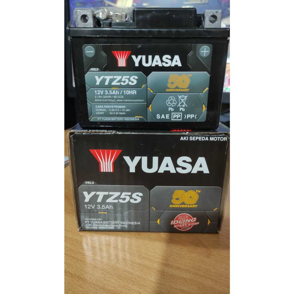 Jual AKI YUASA GTZ5S 12V 3,5AH FULL KERING U/ MOTOR VARIO , BEAT ...
