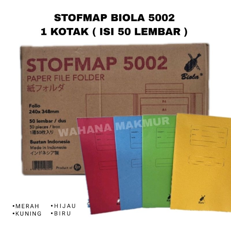 Jual Map 5002 BIO/BIOLA / Map kertas kambing | Shopee Indonesia