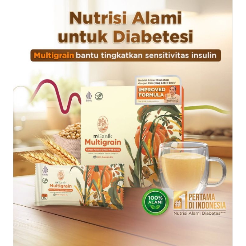 Jual mGanik Multigrain Isi 10 Sachet - Minuman Untuk Gula Darah Tinggi ...