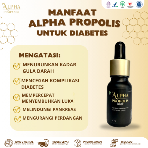 Jual Alpha Propolis 10ml Orginal Untuk Diabetes | Shopee Indonesia