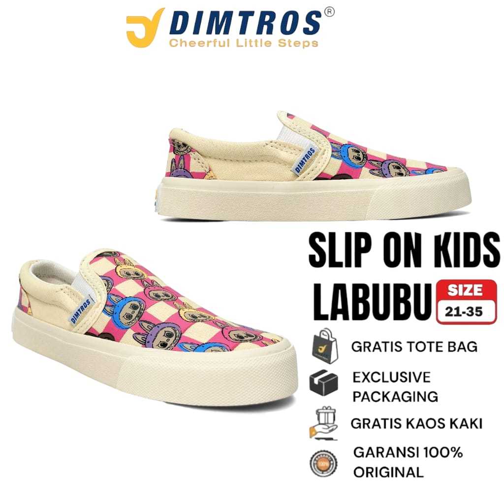 Jual DIMTROS - Slip On Labubu | Sepatu Anak Slip On Labubu | Sepatu ...