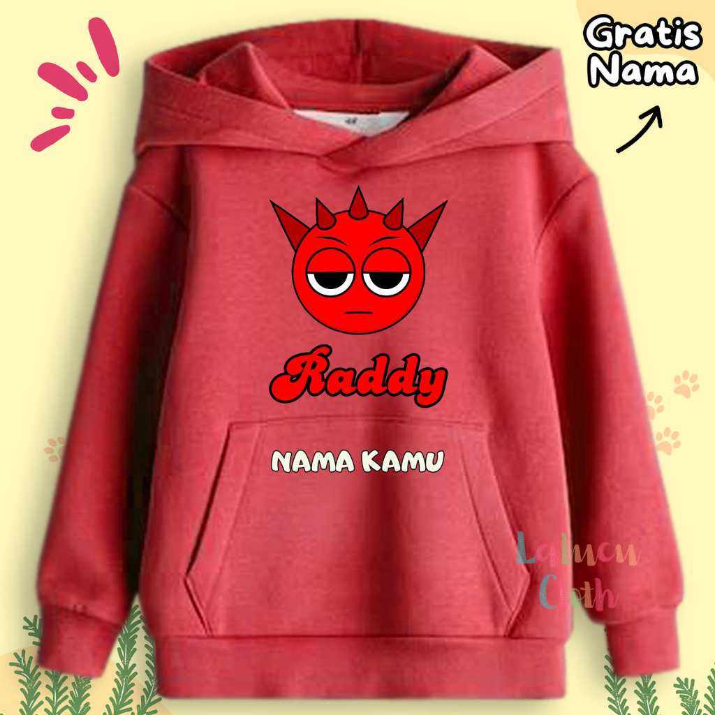 Jual HOODIE ANAK SPRUNKI INCREDIBOX RADDY RED / SWEATER ANAK SPRUNKI ...