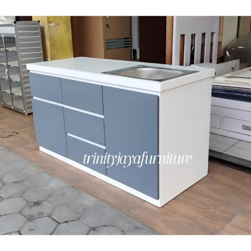 Jual Meja Wastafel Meja Dapur Kitchen Set Bawah Bahan Multiplek Duco ...