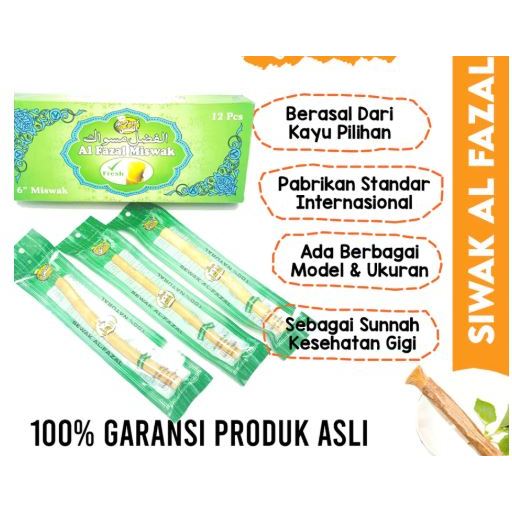 Jual SIWAK Premium AL FAZAL Berkualitas Bagus Basah Untuk Kesehatan ...
