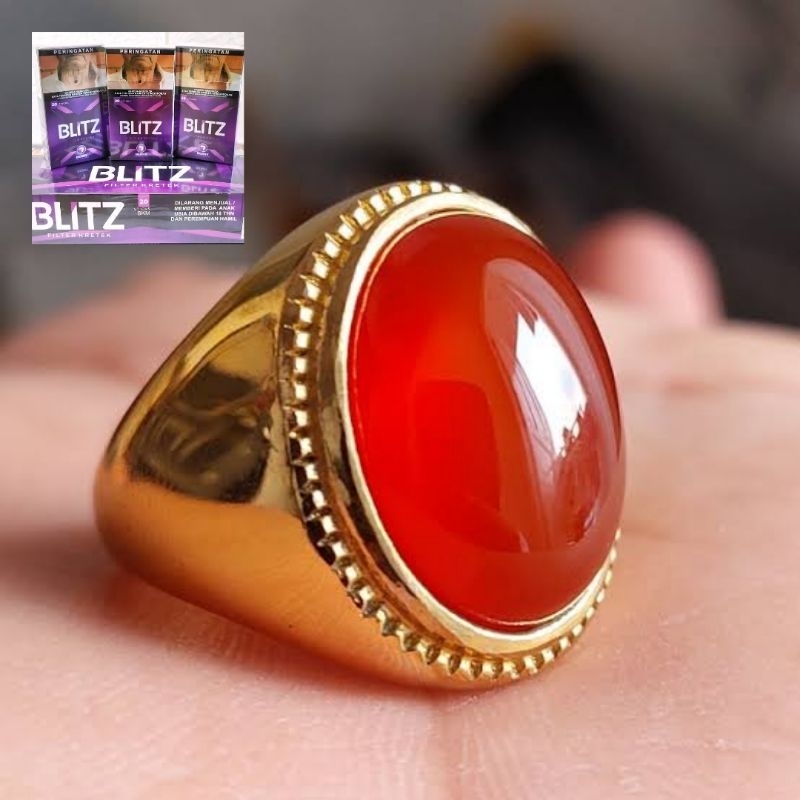 Jual akik red Baron ring 10 | Shopee Indonesia