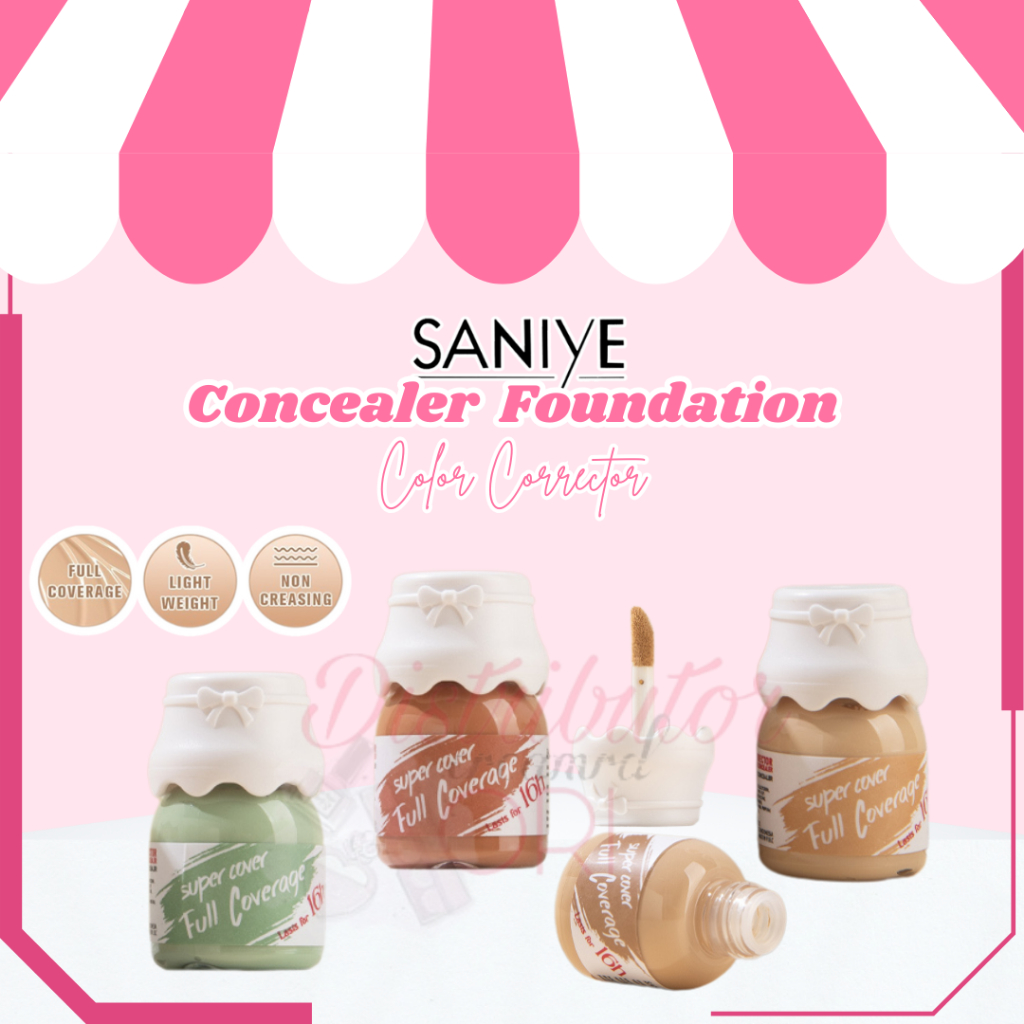 Jual SANIYE BPOM Concealer Tahan Lama Color Corrector Concealer Botol ...
