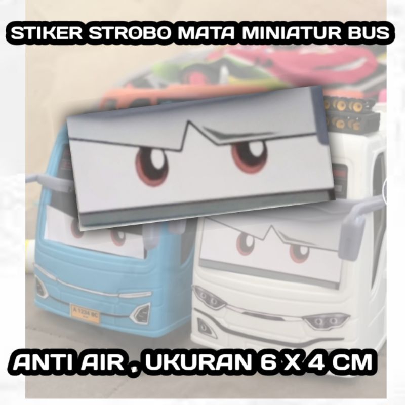 Jual {KODE 022} STIKER MINIATUR BUS STROBO MATA LIMITED EDITION UKURAN ...