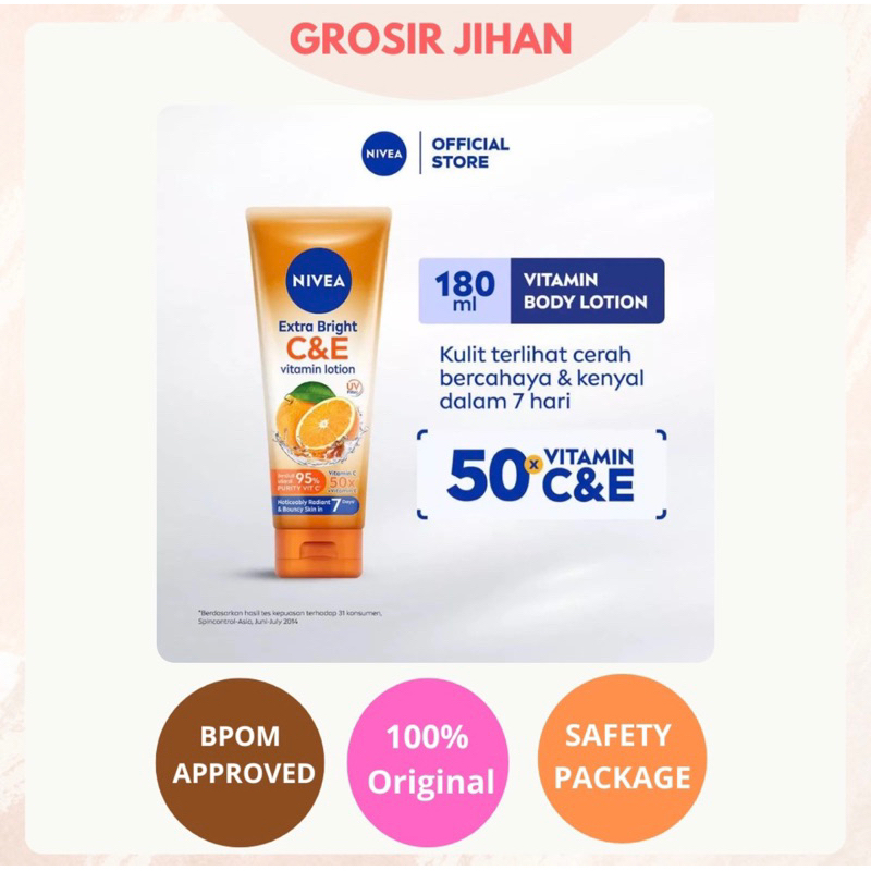 Jual NIVEA Extra Bright C&E Vitamin Lotion | Shopee Indonesia