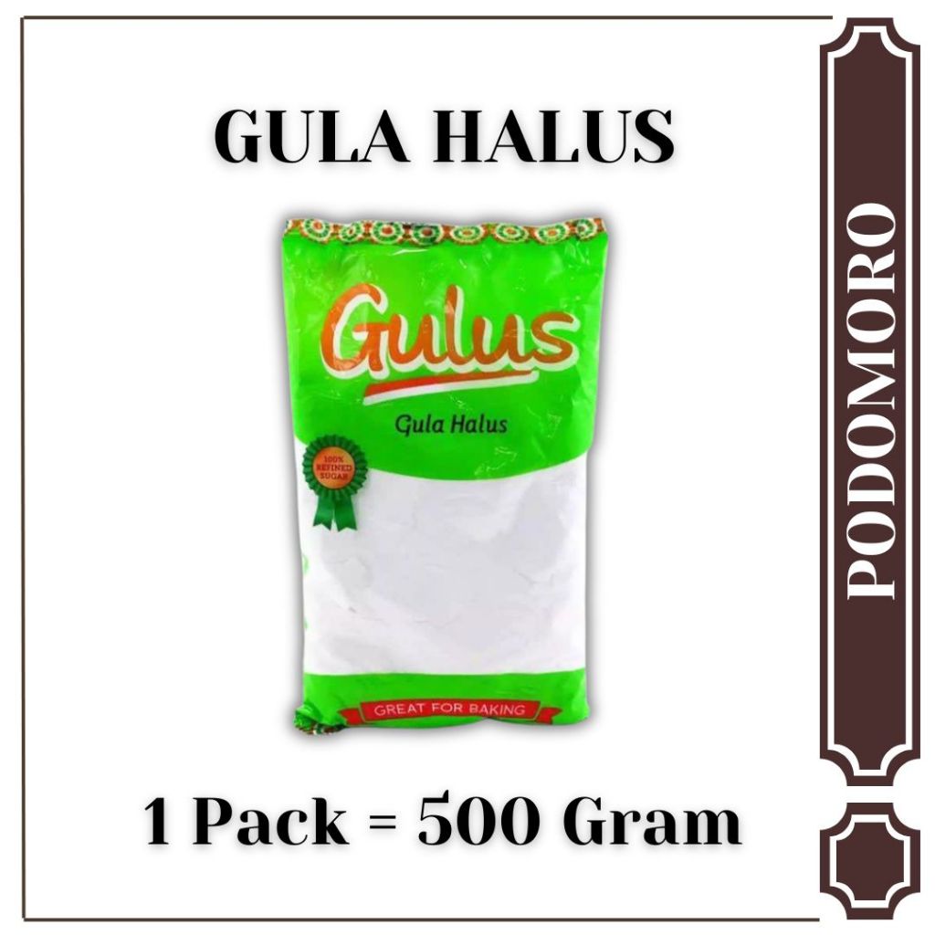 Jual GULUS Gula Halus Kemasan 500 GR / Gula Tabur / Gula Donat / cocok ...