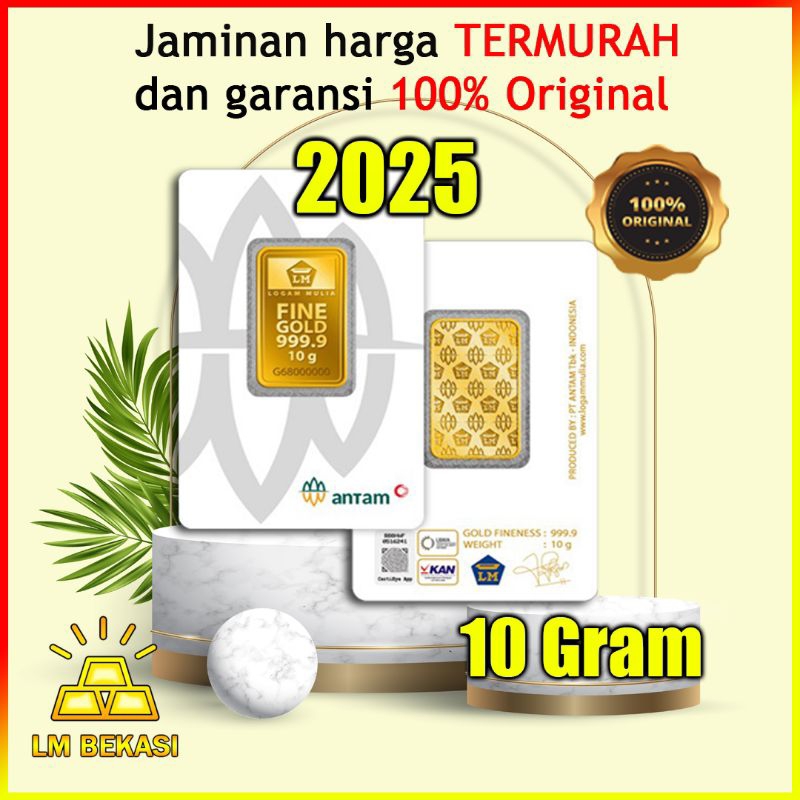 Jual LM EMAS ANTAM 10 GRAM, LOGAM MULIA TERBARU | Shopee Indonesia