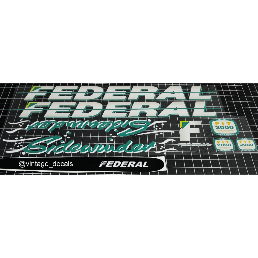 Jual decals replacement Federal Sidewinder | Shopee Indonesia