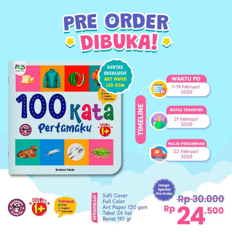 Jual Pre-Order Buku 100 Kata Pertamaku | Shopee Indonesia