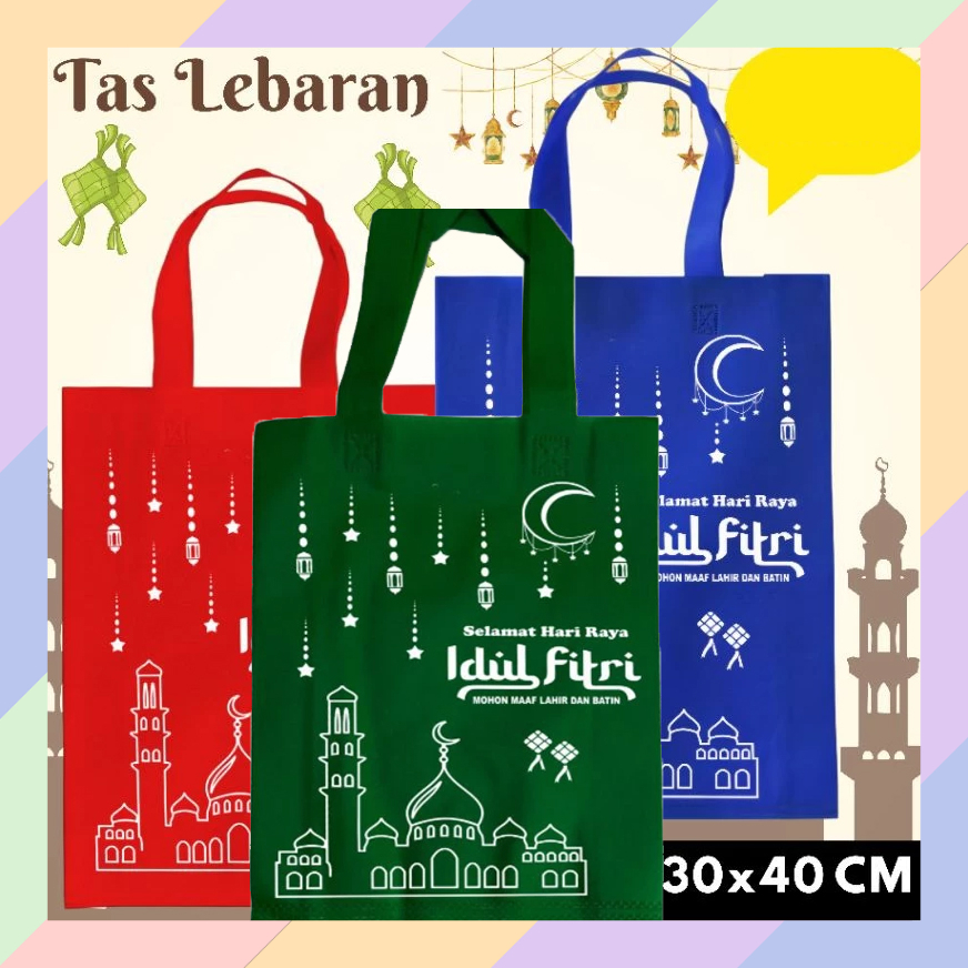 Jual GL20 Tas Hampers Lebaran 30x40cm Idul Fitri Goodie Bag Kado Hadiah Bag Cantik Spunbond ...