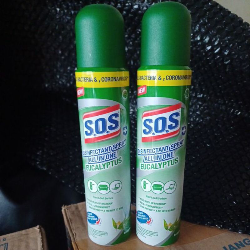 Jual SOS Disinfectant Spray All in One EUCALYPTUS 250 ML | Shopee Indonesia