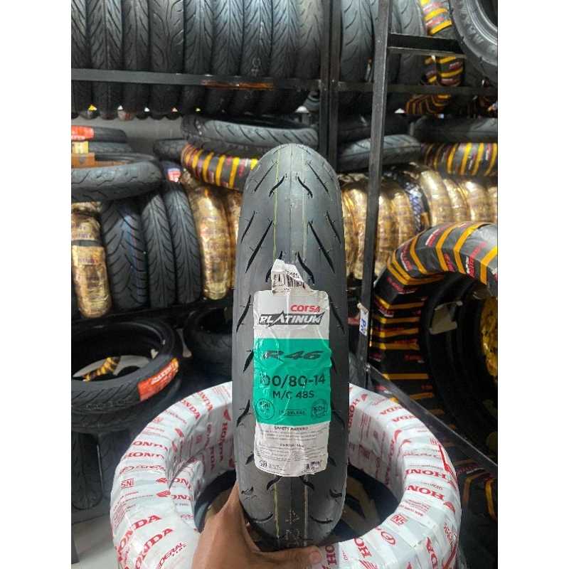 Jual BAN SOFTCOMPOUND CORSA R46 100/80-14 DONAT MATIC VARIO BEAT GENIO ...