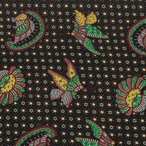 Jual Batik Tradisional Motif Klasik Kraton Hitam Hijau | Shopee Indonesia