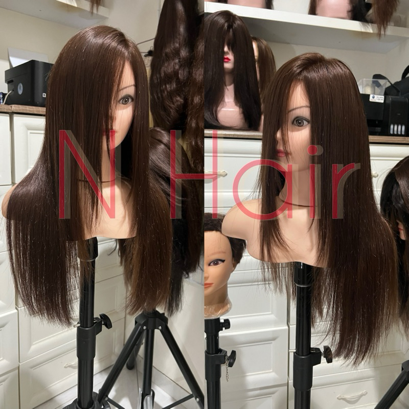 Jual Wig Premium layer rambut asli 100% human hair belahan bebas/wig ...