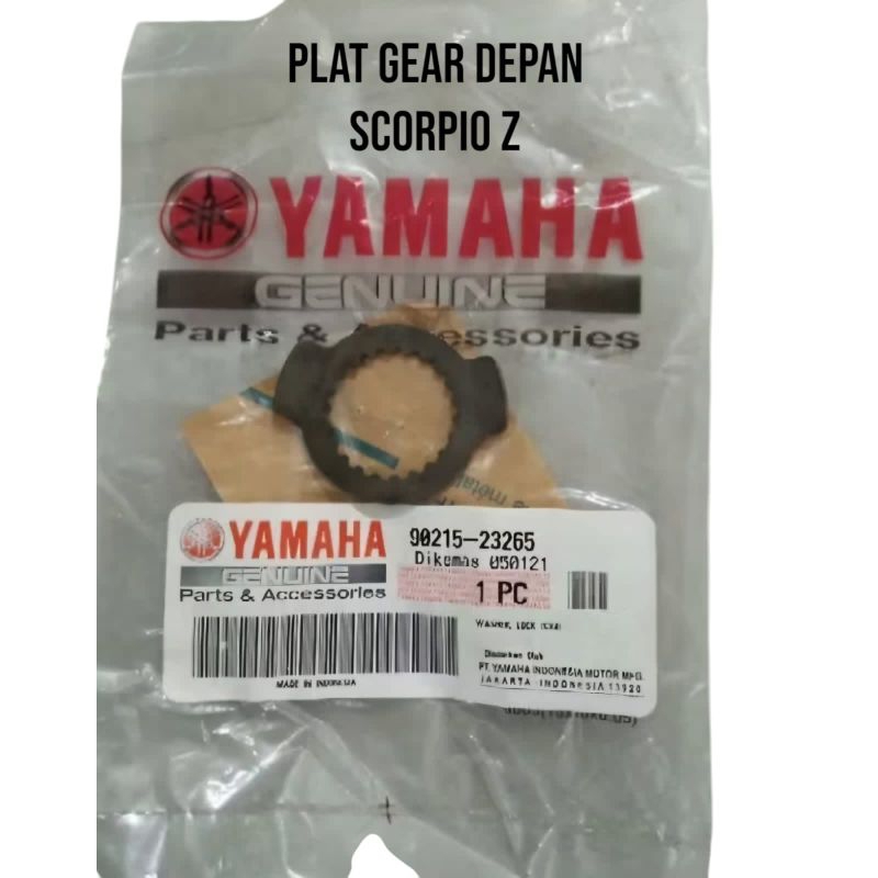 Jual PLAT GEAR GIGI TARIK DEPAN SCORPIO Z ORIGINAL | Shopee Indonesia