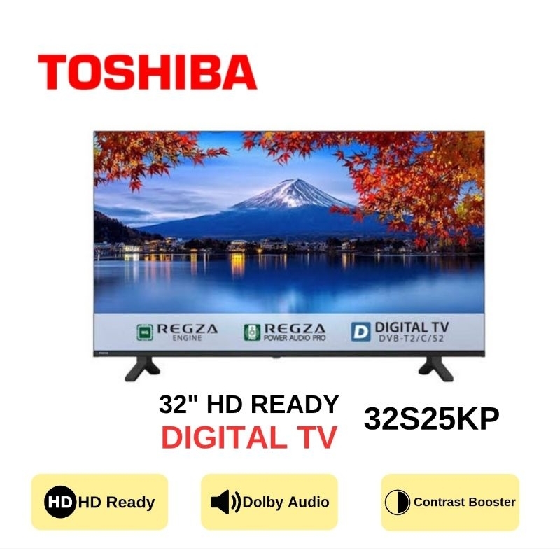 Jual TOSHIBA DIGITAL TV 32 inch 32S25KP FREE BRACKET / LED TV 32INCH TOSHIBA DIGITAL TV Tipe ...