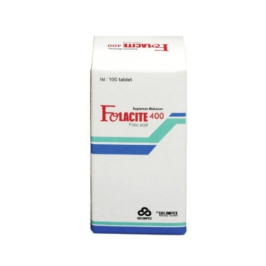 Jual FOLACITE 400 MCG 100 TABLET / SUPLEMEN ASAM FOLAT | Shopee Indonesia