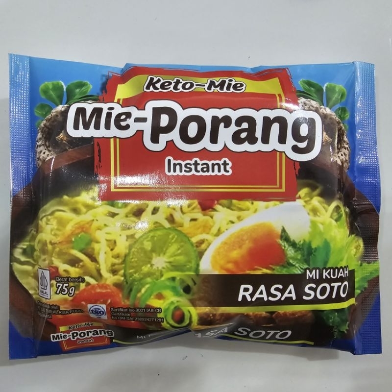 Jual MIE PORANG shirataki KETO-mie rasa Soto ( BIRU ) NON MSG | Shopee ...