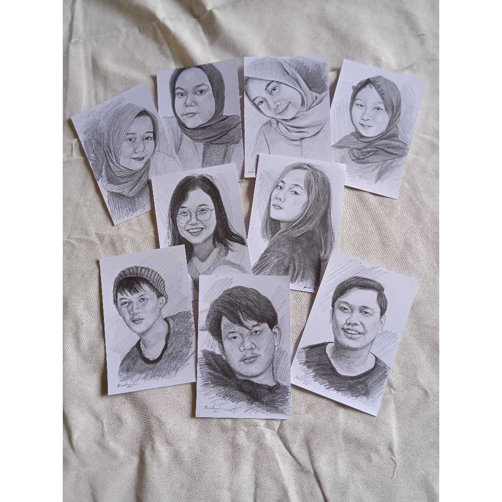 Jual SKETSA PENCIL WAJAH REALIS | Shopee Indonesia