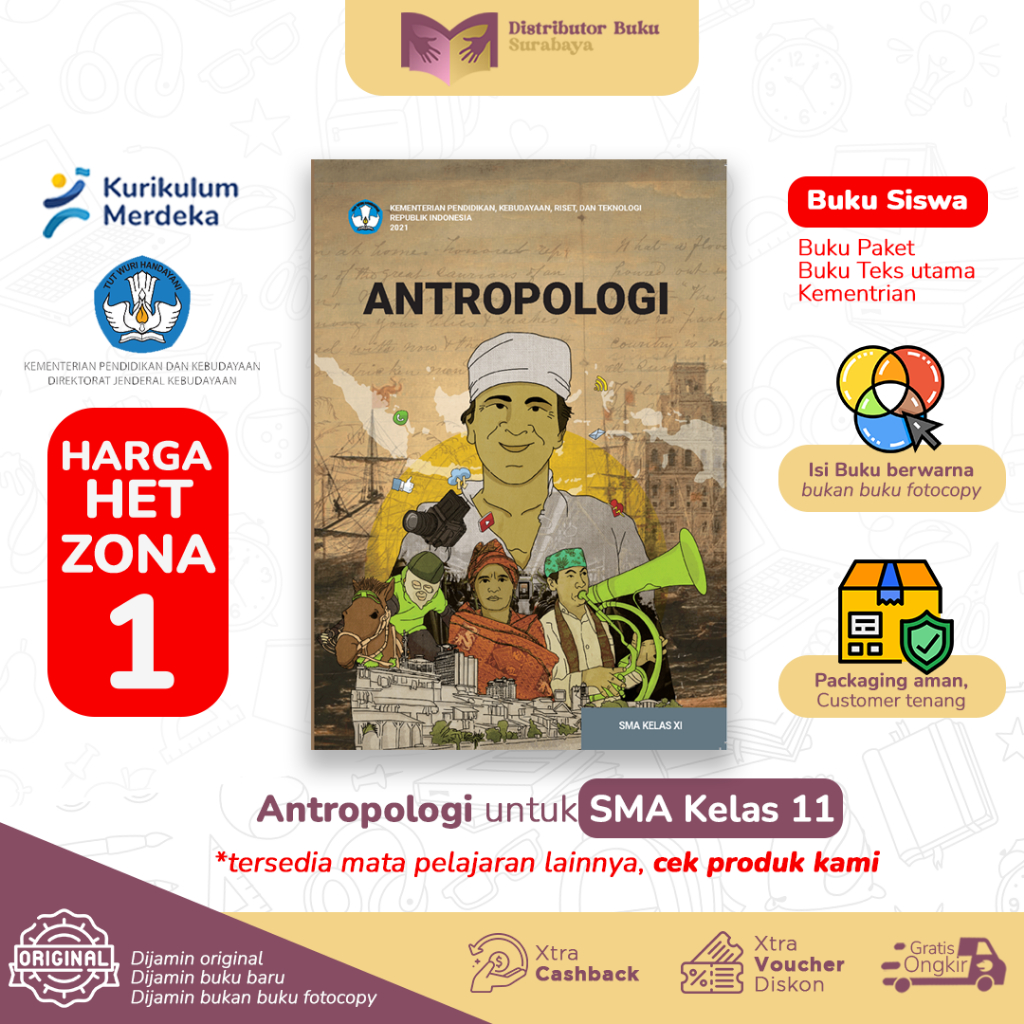 Jual Buku Antropologi Kelas 11 SMA - Buku Paket Siswa - Kurikulum Merdeka | Shopee Indonesia