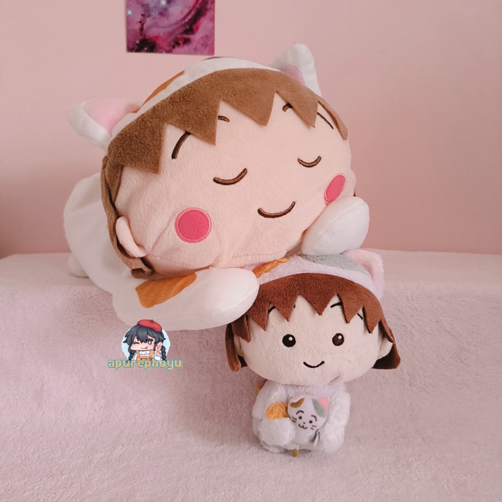 Jual Boneka dan Tempat Tisu Chibi Maruko-chan Cat Costume Plush and ...