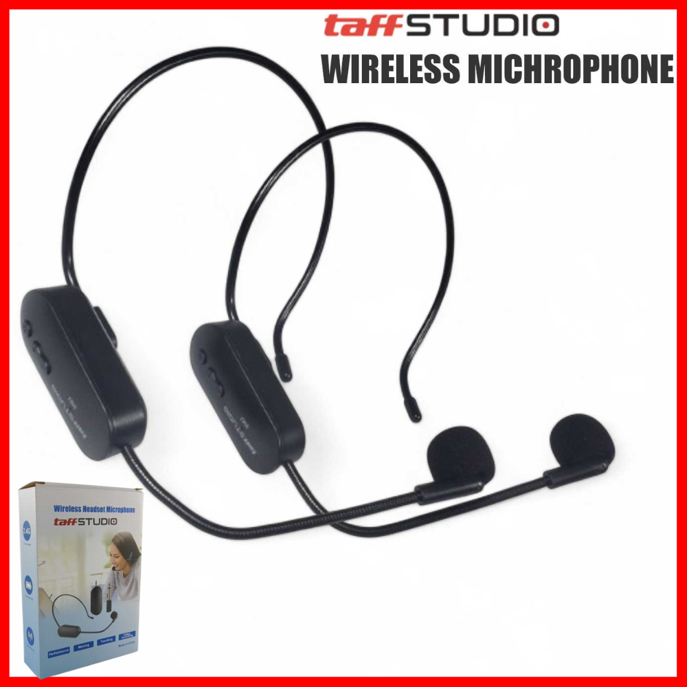Jual COD Taffstudio Mic Bando Wireless imam masjid terbaik jarak jauh 2 mic | Shopee Indonesia
