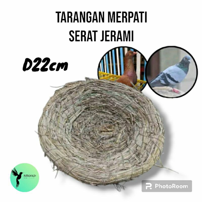 Jual Tarangan Merpati Serat Jerami D22cm sarang susuh tempat bertelur ...