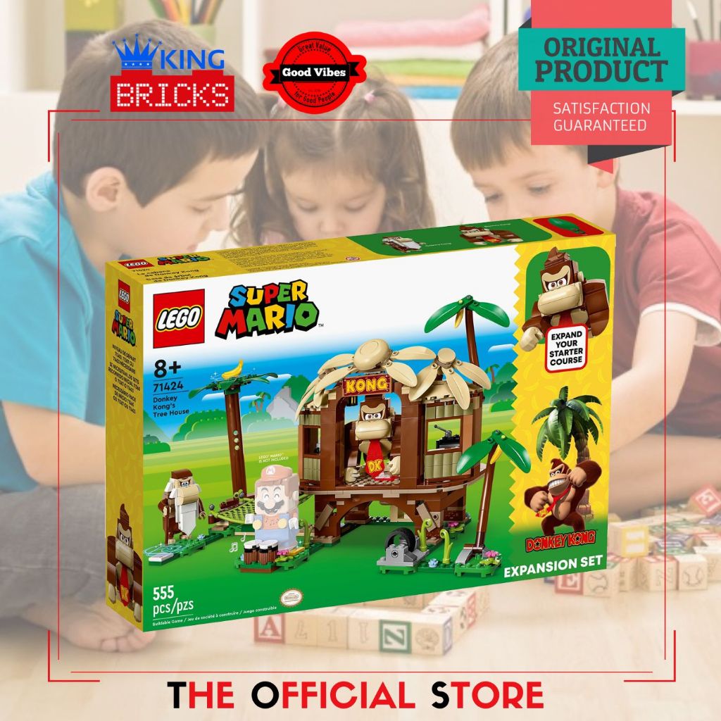 Jual LEGO Original SUPER MARIO 71424 Donkey Kong Tree House - Mainan ...