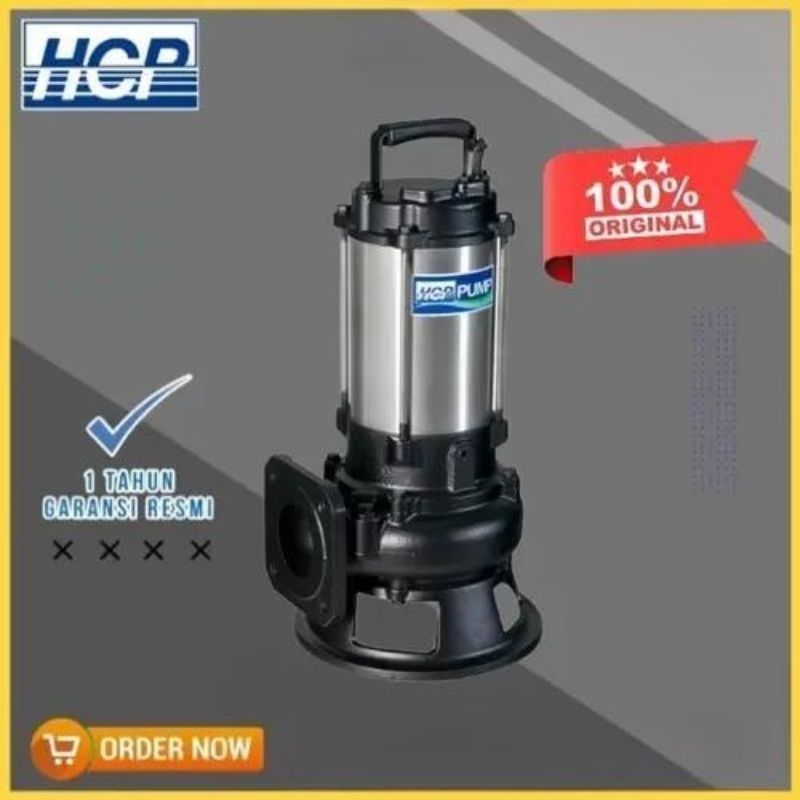 Jual Pompa Celup Air Kotor Air Limbah HCP FN-33P 2HP 380V 3inch With Cutter | Shopee Indonesia