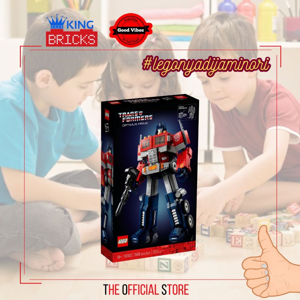 Jual LEGO Original ICONS 10302 Optimus Prime - Mainan Anak Koleksi Rare ...