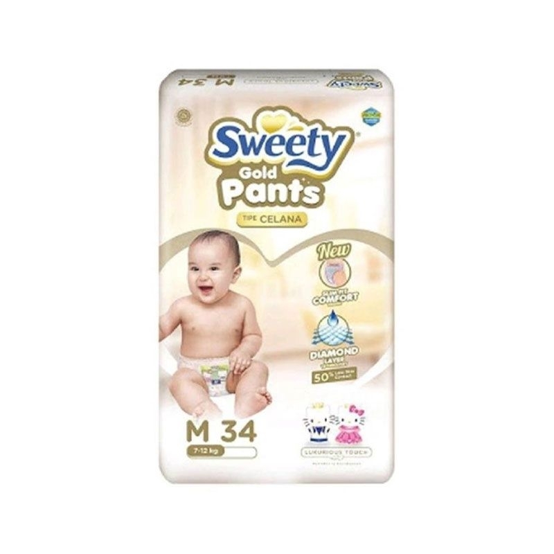 Jual SWEETY GOLD PANTS M34/L28/XL26/XXL22 | Shopee Indonesia