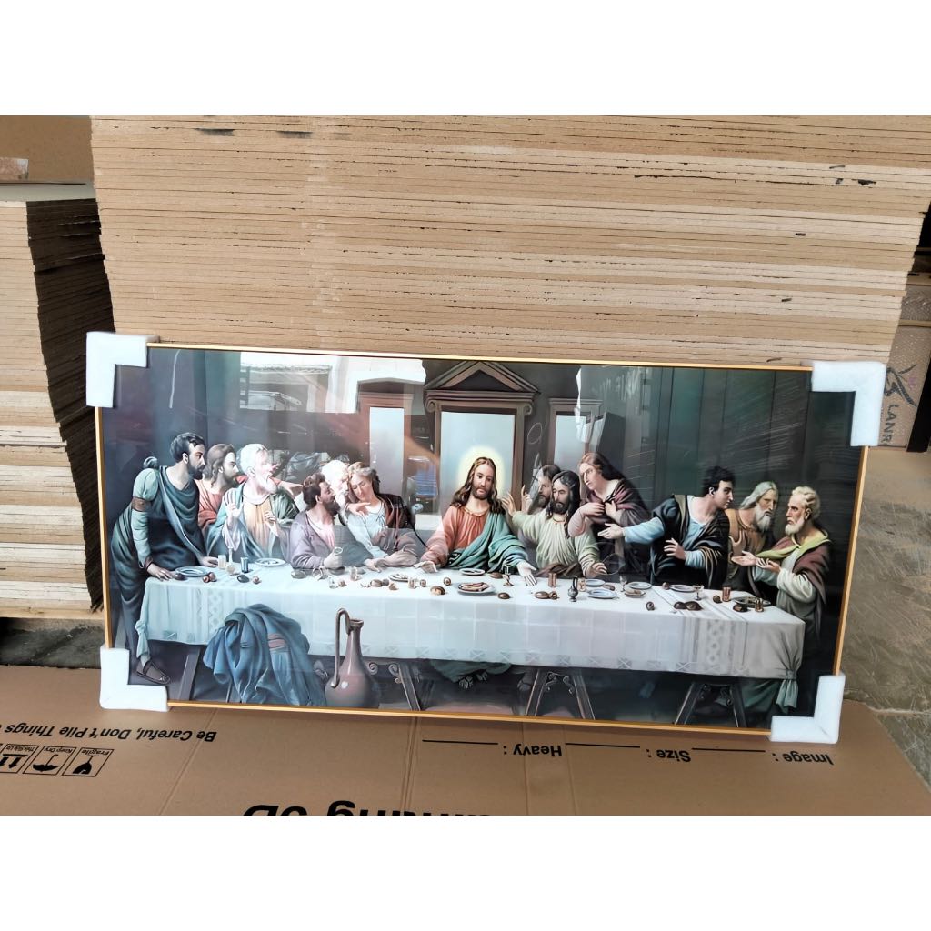 Jual Lukisan Porcelain 5D Diamond Motif Perjamuan Kudus Tuhan Yesus ...