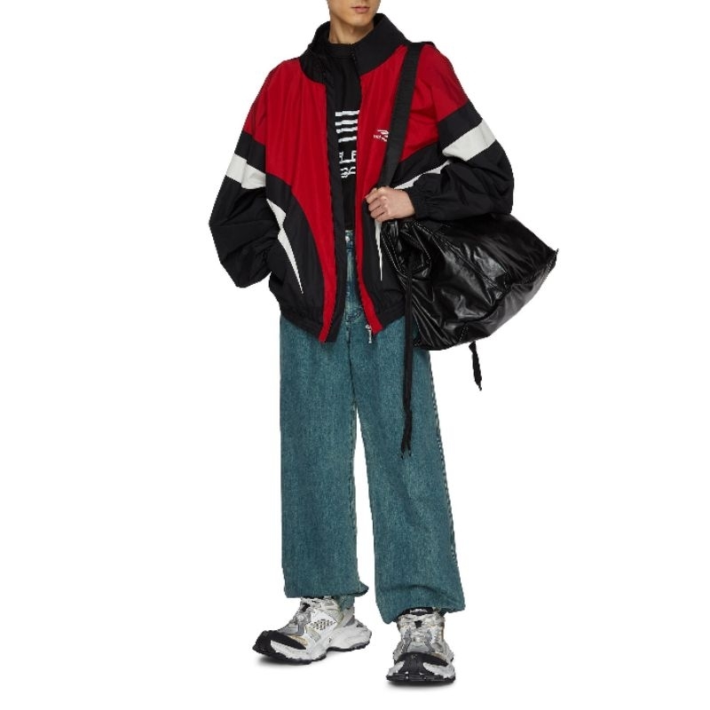 Jual Balenciaga 3B Sports Icon Off the Shoulder Track Jacket | Shopee ...