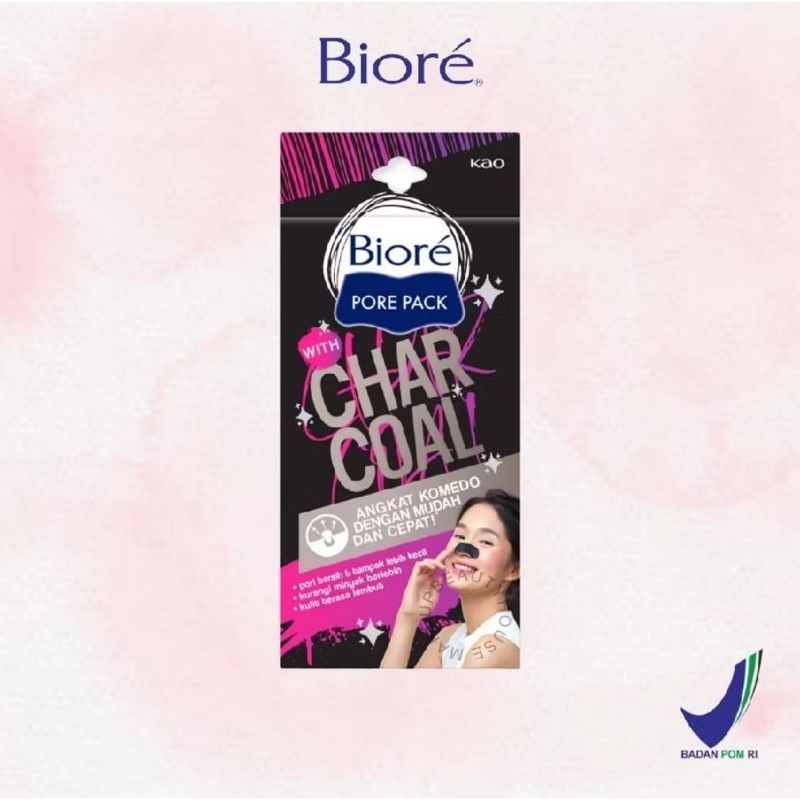 Jual Porepack BIORE Cleansing Strip PP Pore Pack Black Charcoal (isi 4 ...