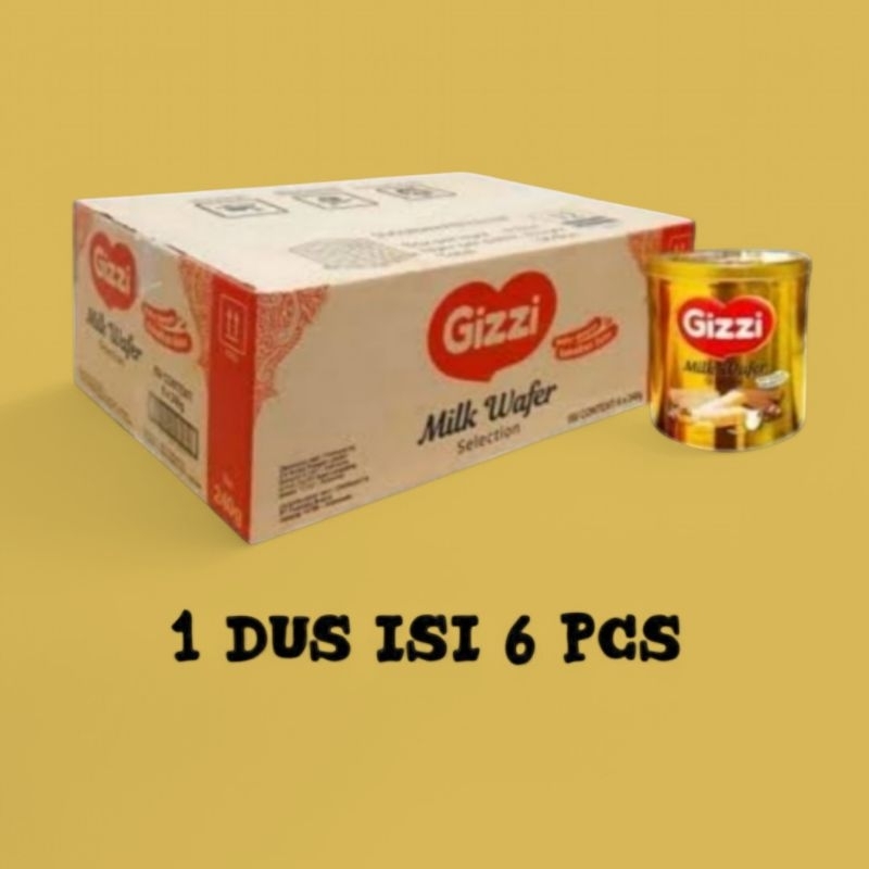 Jual Gizzi Milk Wafer Selective 240g x 6 kaleng | Shopee Indonesia