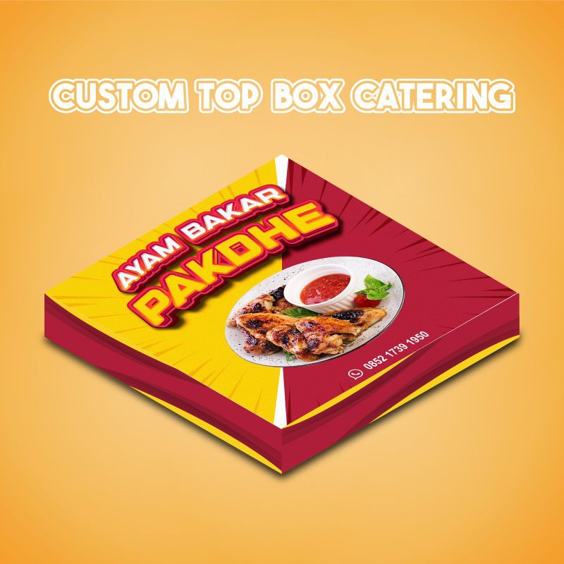 Jual Custom Top Box Catering / Box Nasi | Shopee Indonesia