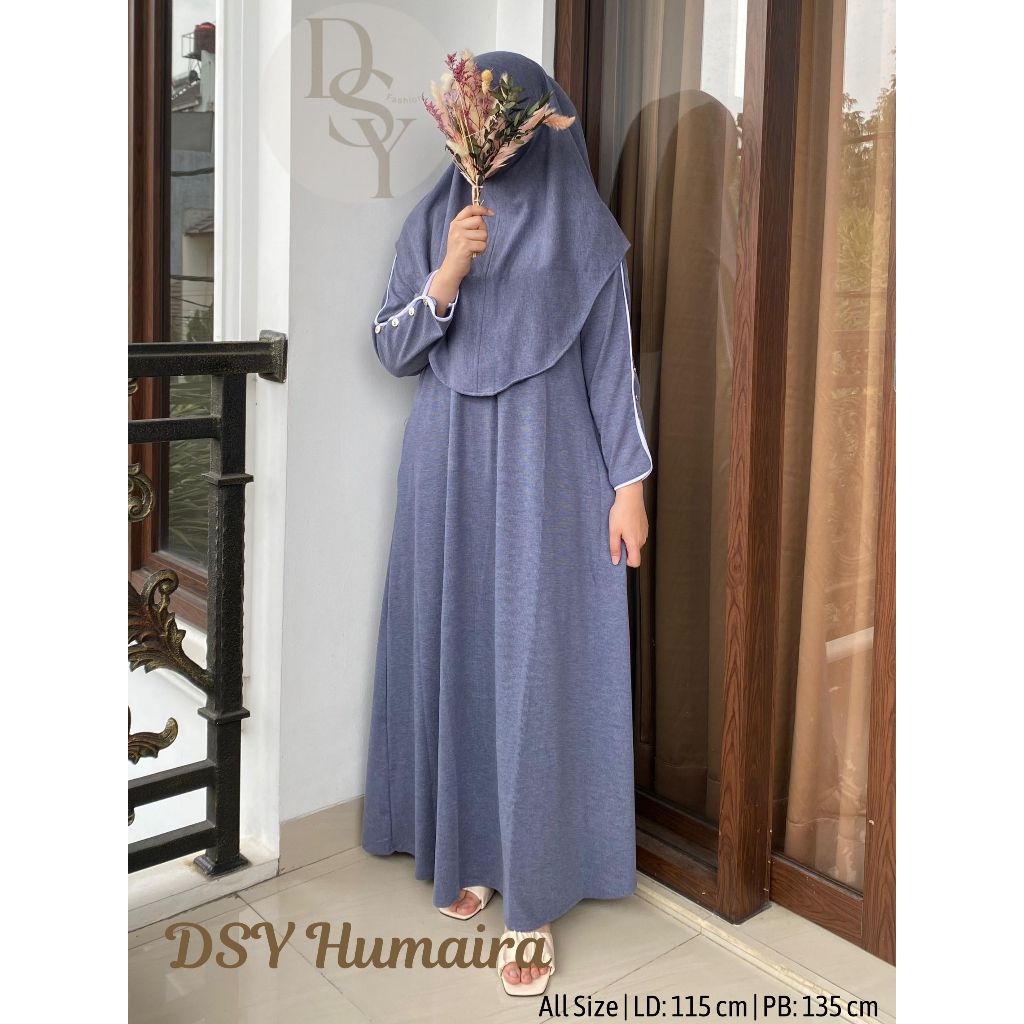 Jual Gamis Knit Premium Humaira Trendy Model Terbaru Polos Berbahan ...