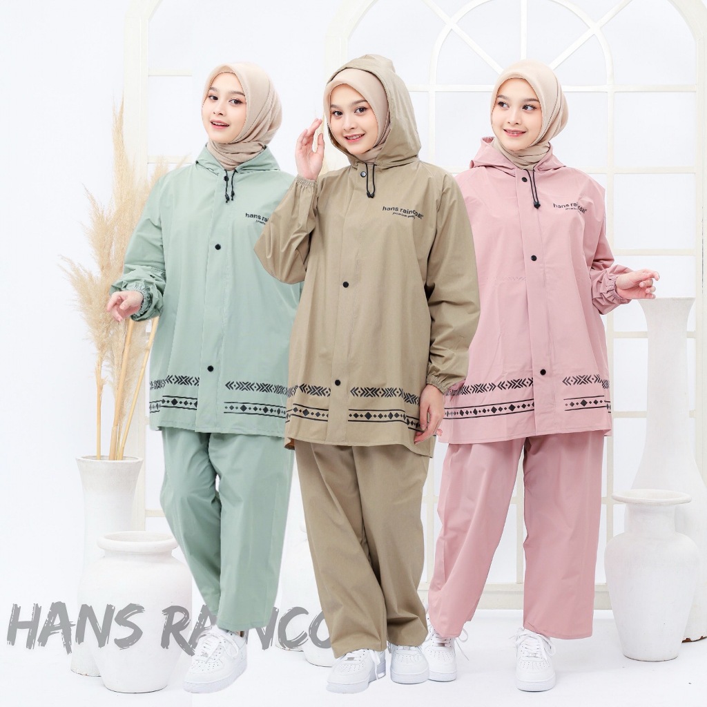 Jual JAS HUJAN RAINCOAT Pria Wanita Terbaik Anti Rembes bahan PVC tebal By HANS | Shopee Indonesia