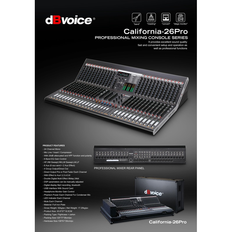 Jual Mixer dbvoice db voice california 26 pro california-26pro original ...