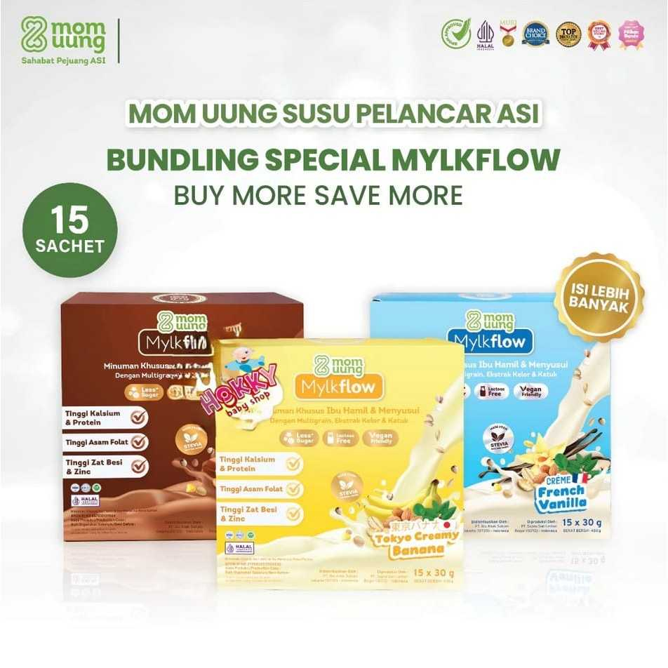 Jual Momuung Mylkflow Susu Booster Pelancar Asi 15 Sachet Mom Uung Ibu ...