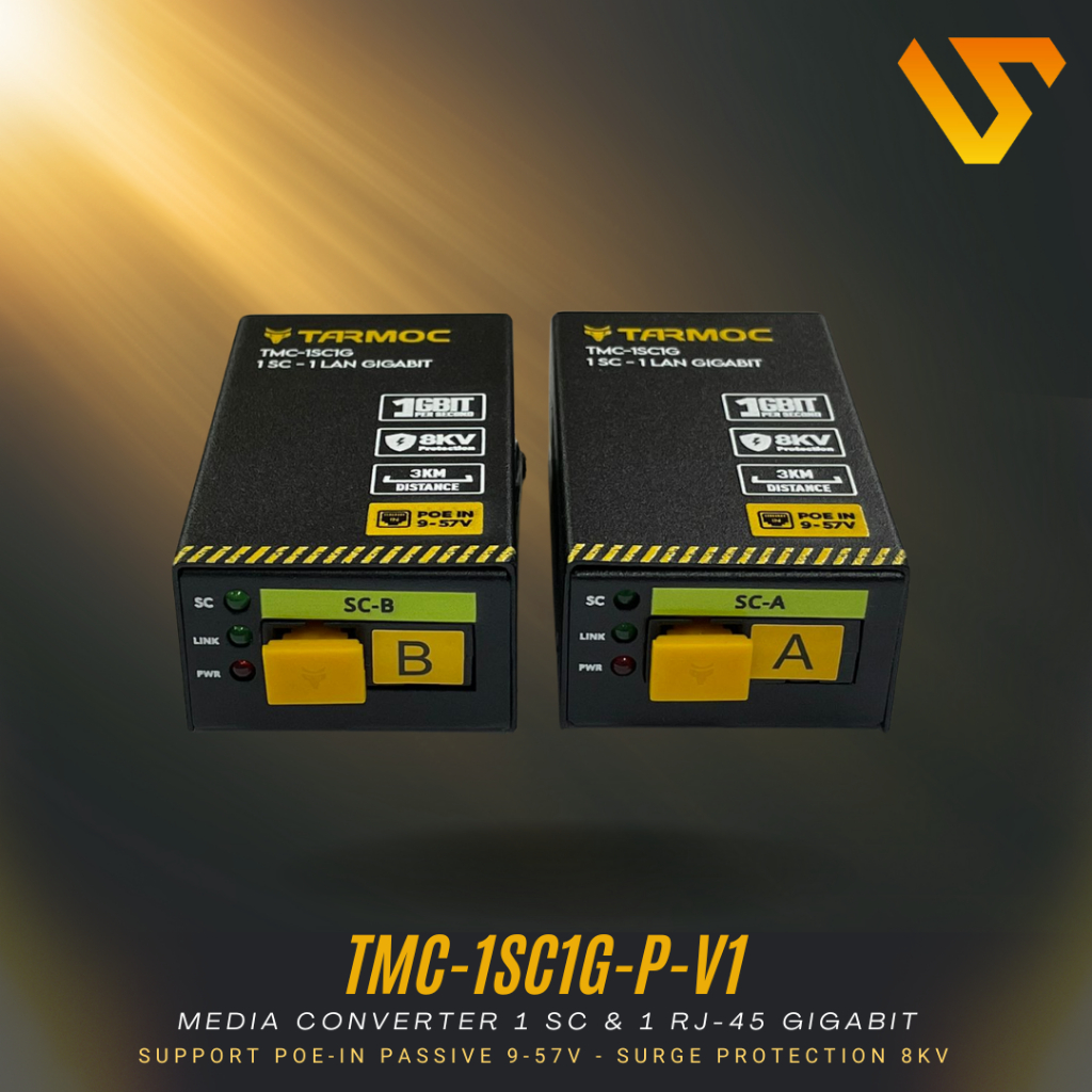Jual Tarmoc TMC-1SC1G-P-V1 | HTB mini Media Converter 1 SC - 1 LAN | 1 FO 1 LAN Gigabit POE-in ...
