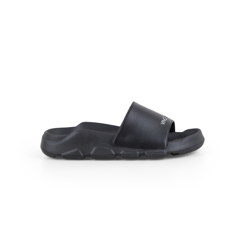 Jual VINCENCIO - Sandal Pria Wanita - Kaizen Jet Black | Shopee Indonesia